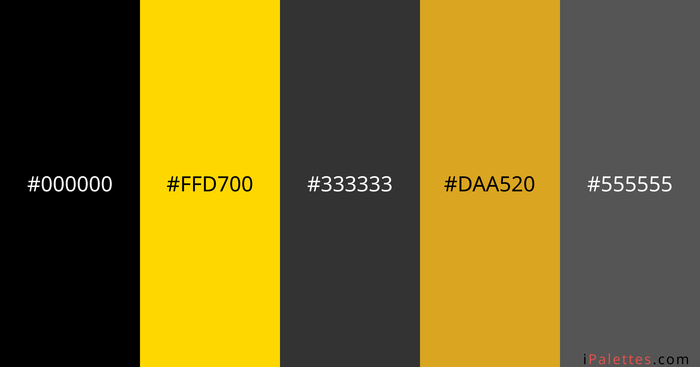 Valentine Black and Gold Temptation Color Palette and colors #000000 # ...