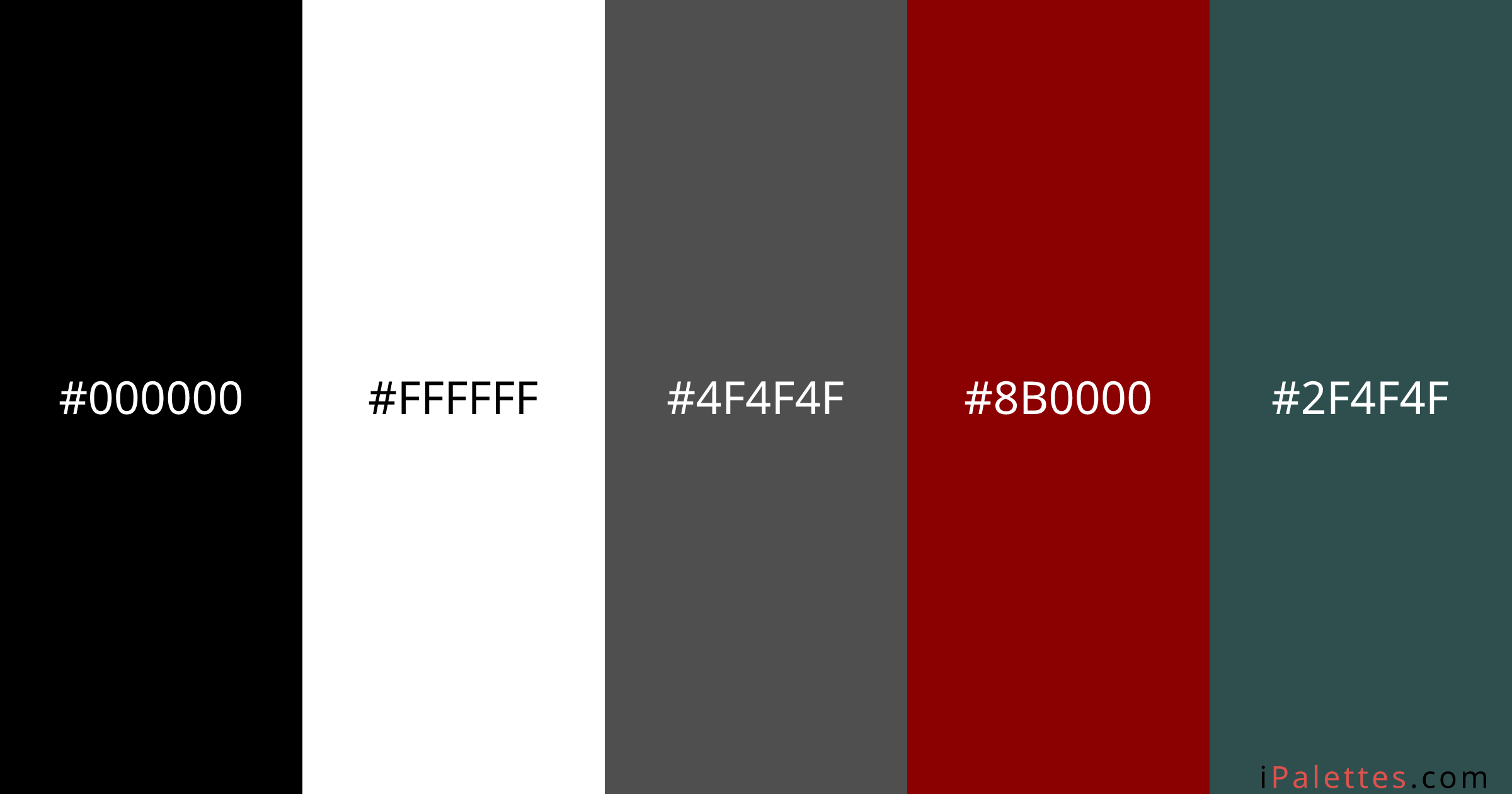 Marvel rivals venom Color Palette and colors #000000 #FFFFFF #4F4F4F ...