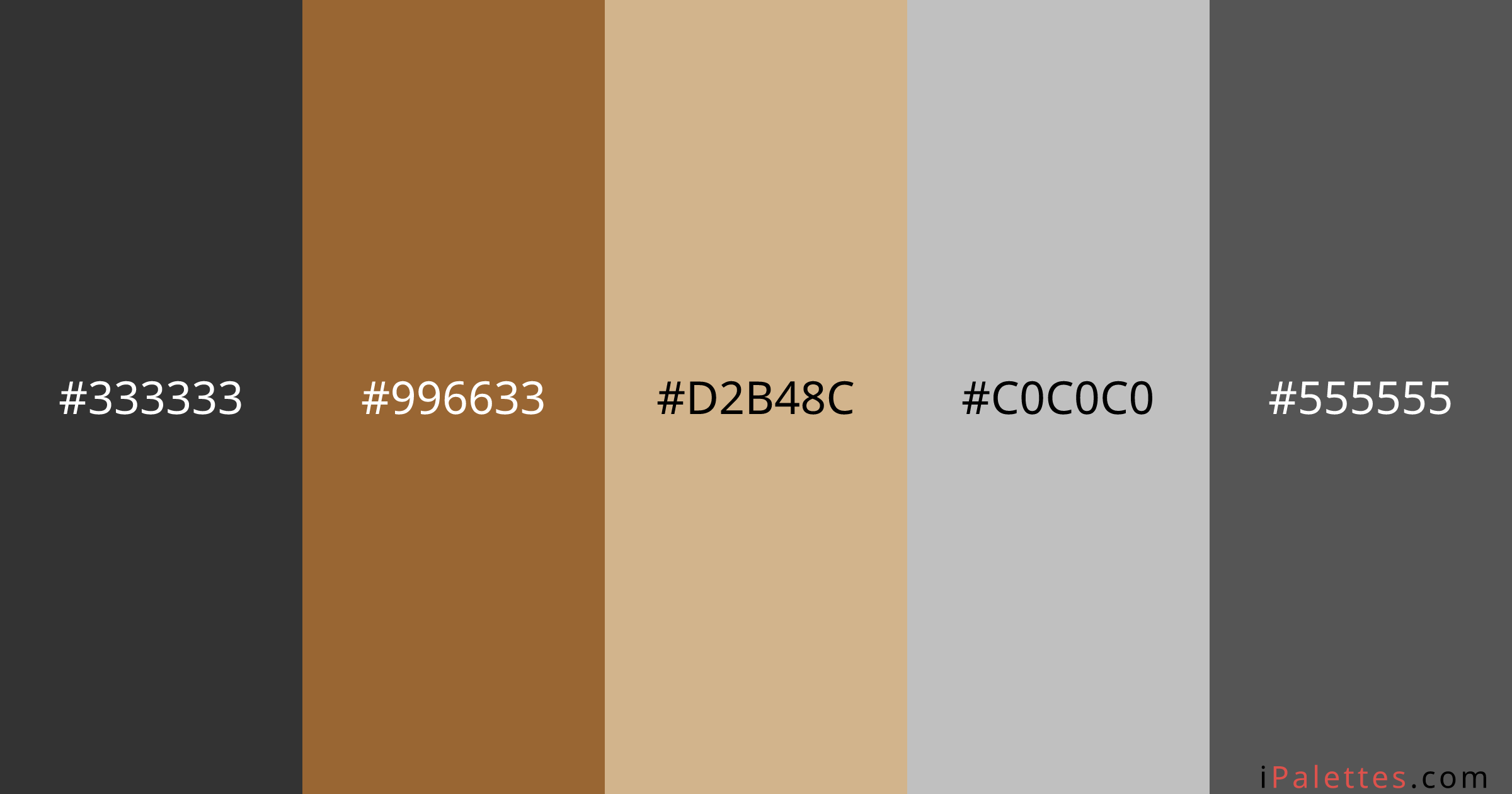 How to change a tire Color Palette and colors #333333 #996633 #d2b48c # ...