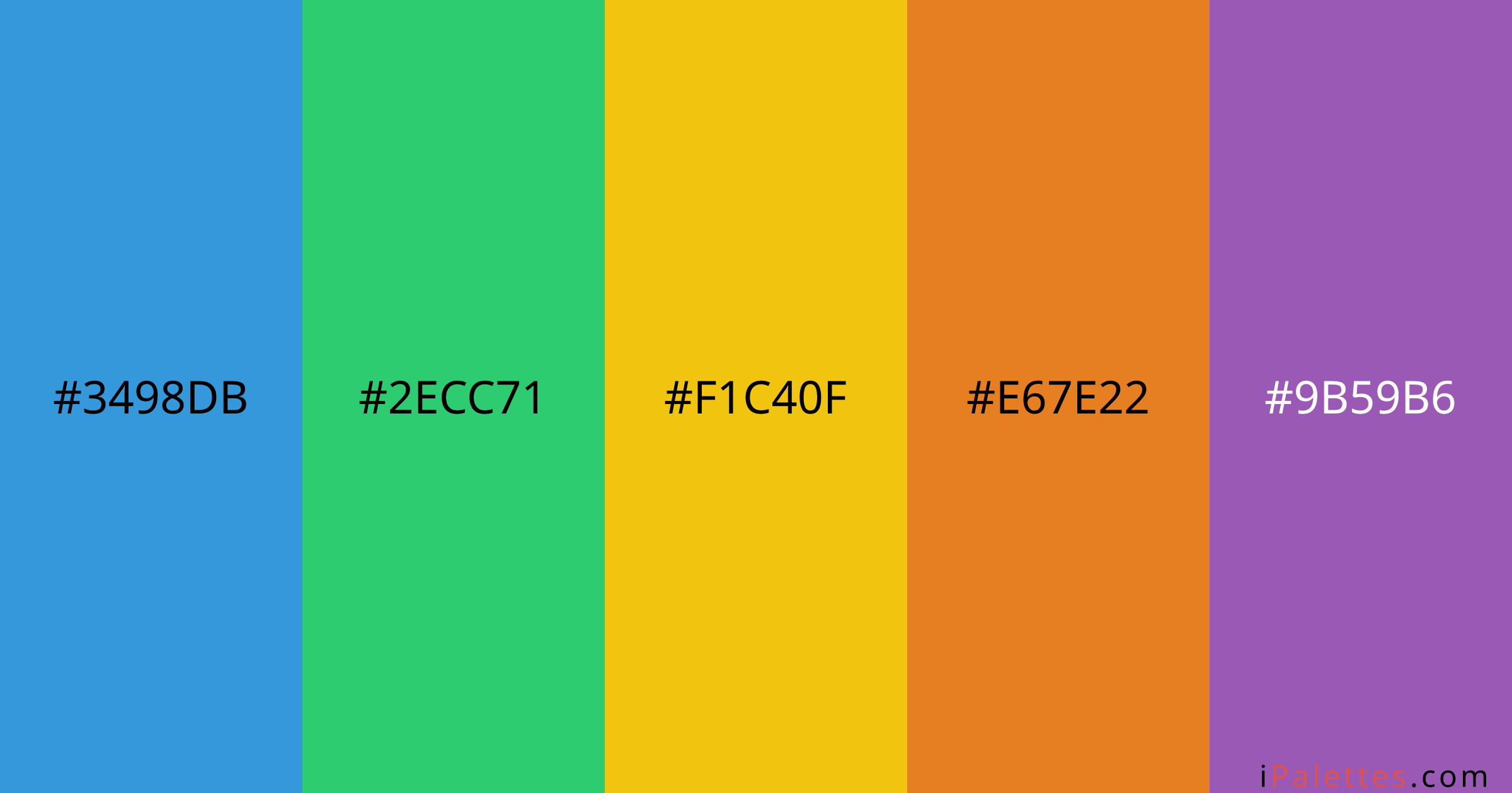 Vecteezy Color Palette and colors #3498DB #2ECC71 #F1C40F #E67E22 ...