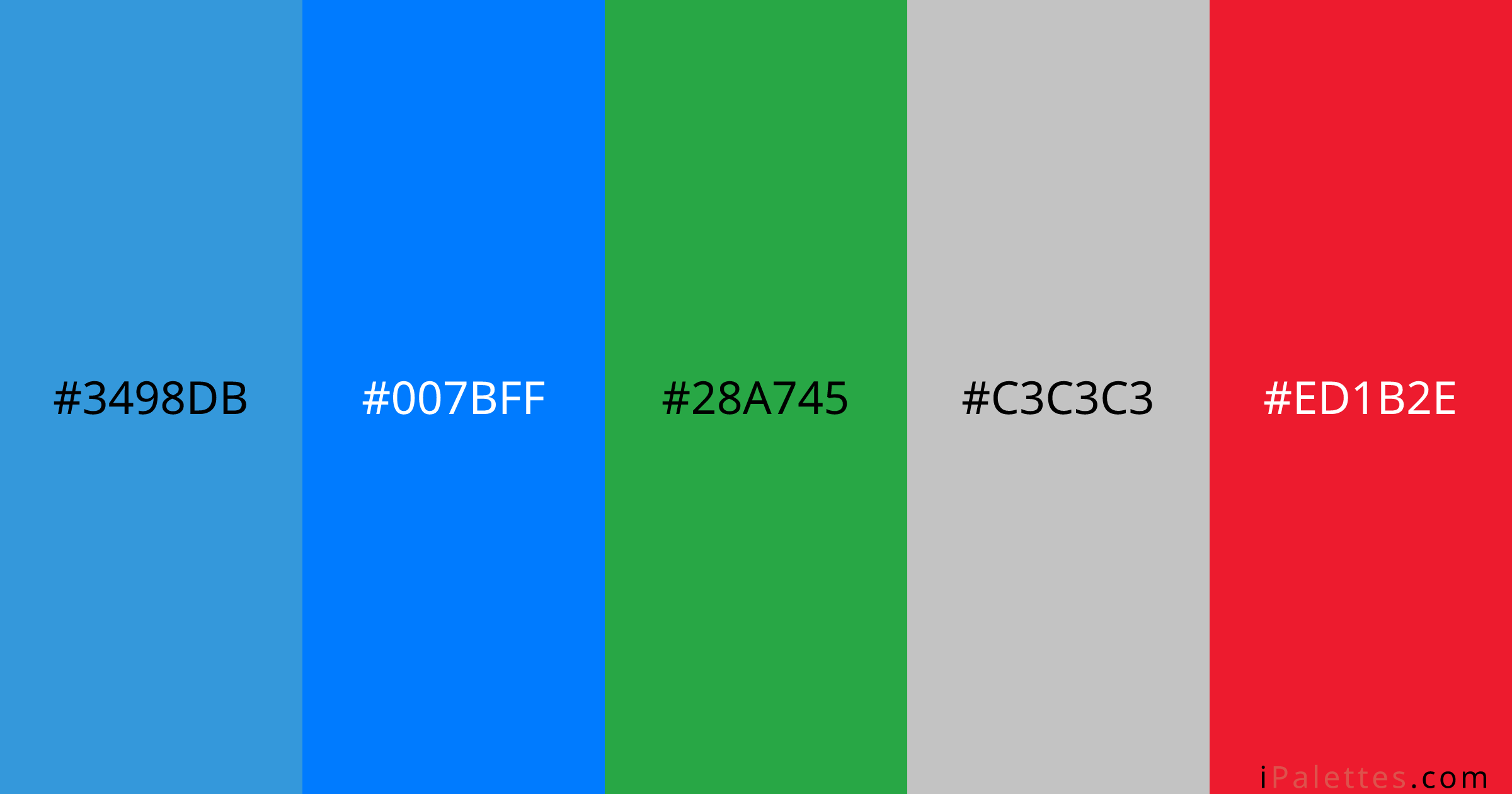 Trust care professional ed1b2e Color Palette and colors #3498db #007bff ...