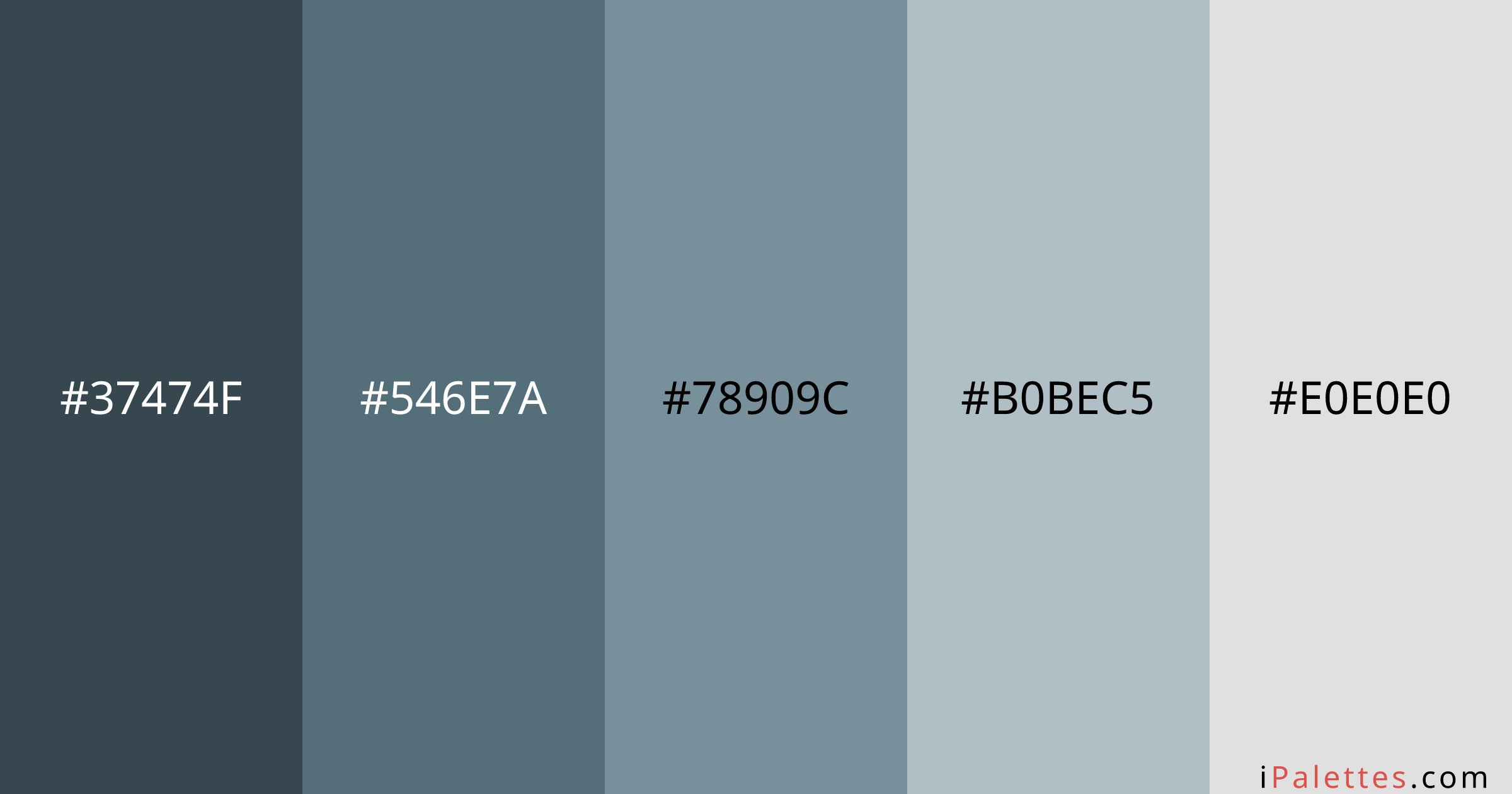 Real estate Color Palette and colors #37474F #546E7A #78909C #B0BEC5 # ...
