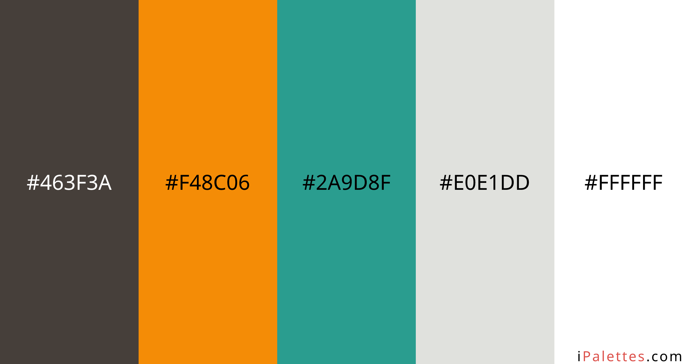 Game Boy Color Shantae Color Palette and colors #463F3A #F48C06 #2A9D8F ...