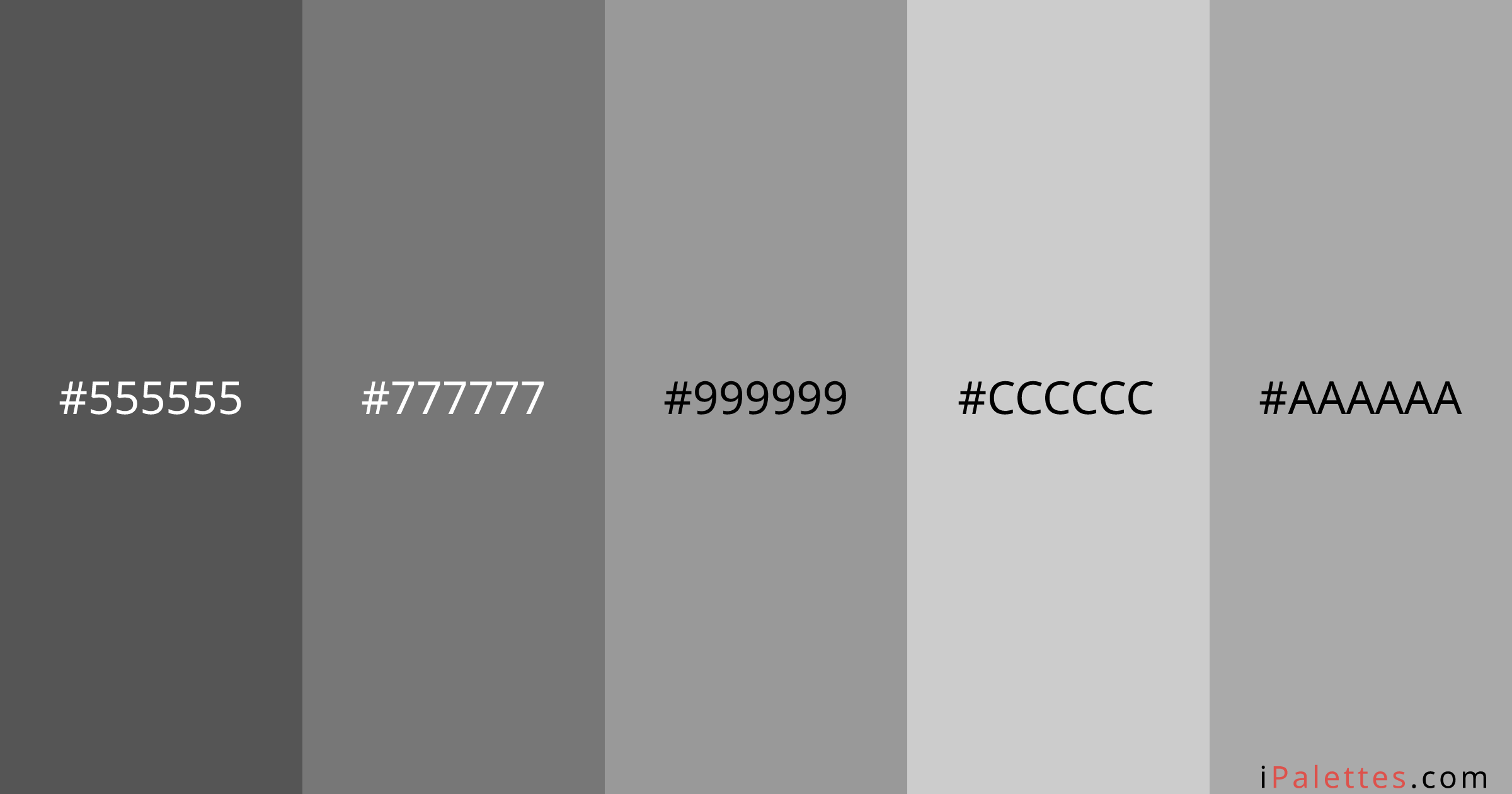 减速箱 Color Palette and colors #555555 #777777 #999999 #cccccc #aaaaaa ...