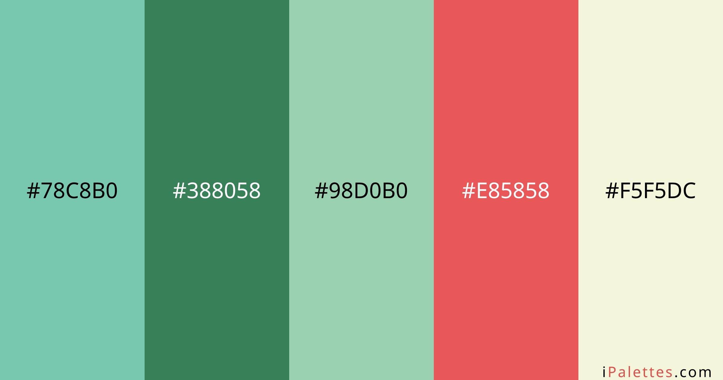 Pokemon Bulbasaur Color Palette and colors #78C8B0 #388058 #98D0B0 # ...
