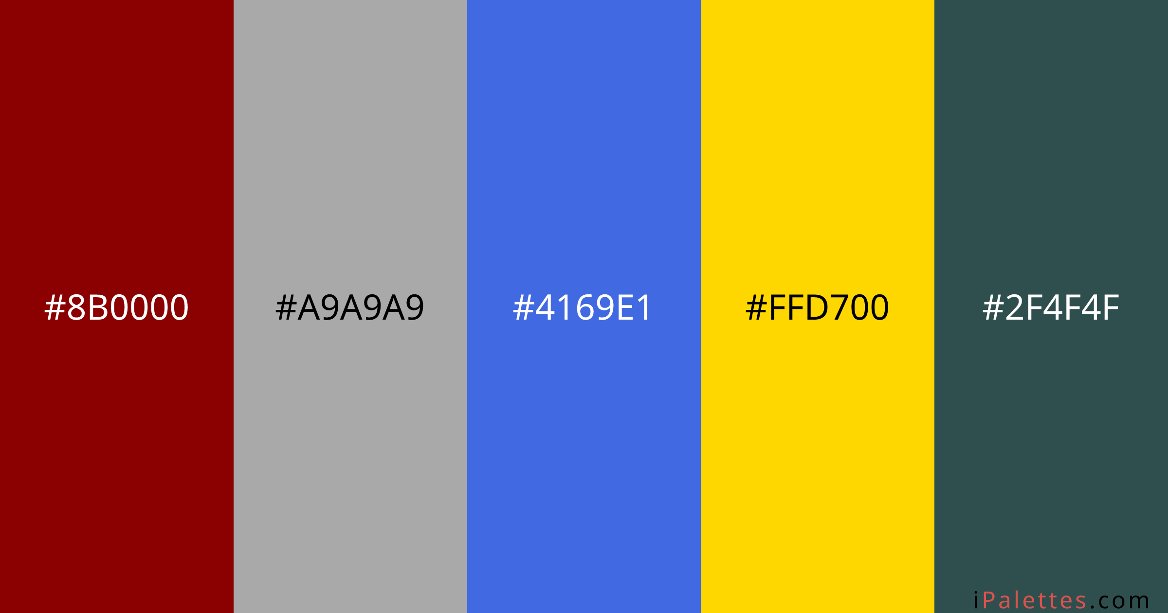 Marvel rivals star-lord Color Palette and colors #8B0000 #A9A9A9 ...