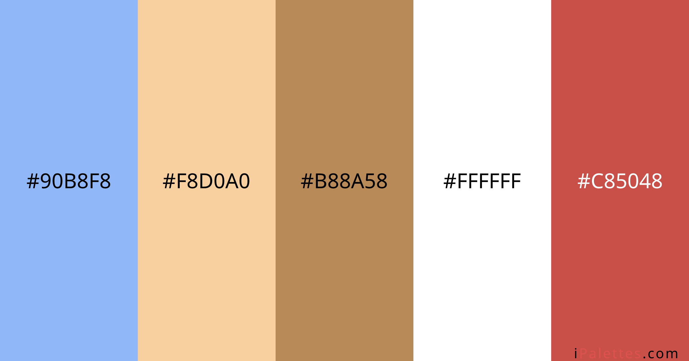 Pokemon Squirtle Color Palette and colors #90B8F8 #F8D0A0 #B88A58 # ...