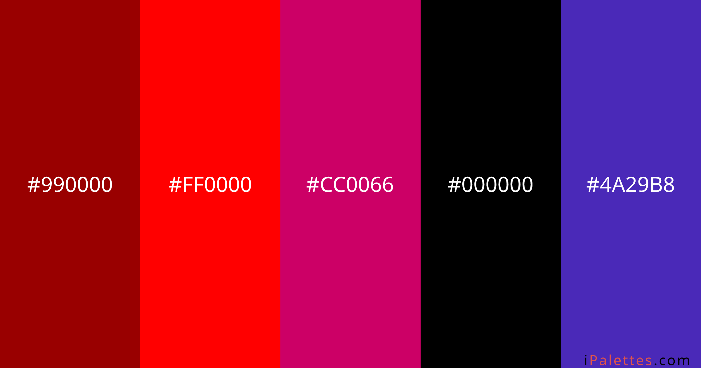 Bangbros Color Palette and colors #990000 #ff0000 #cc0066 #000000 ...