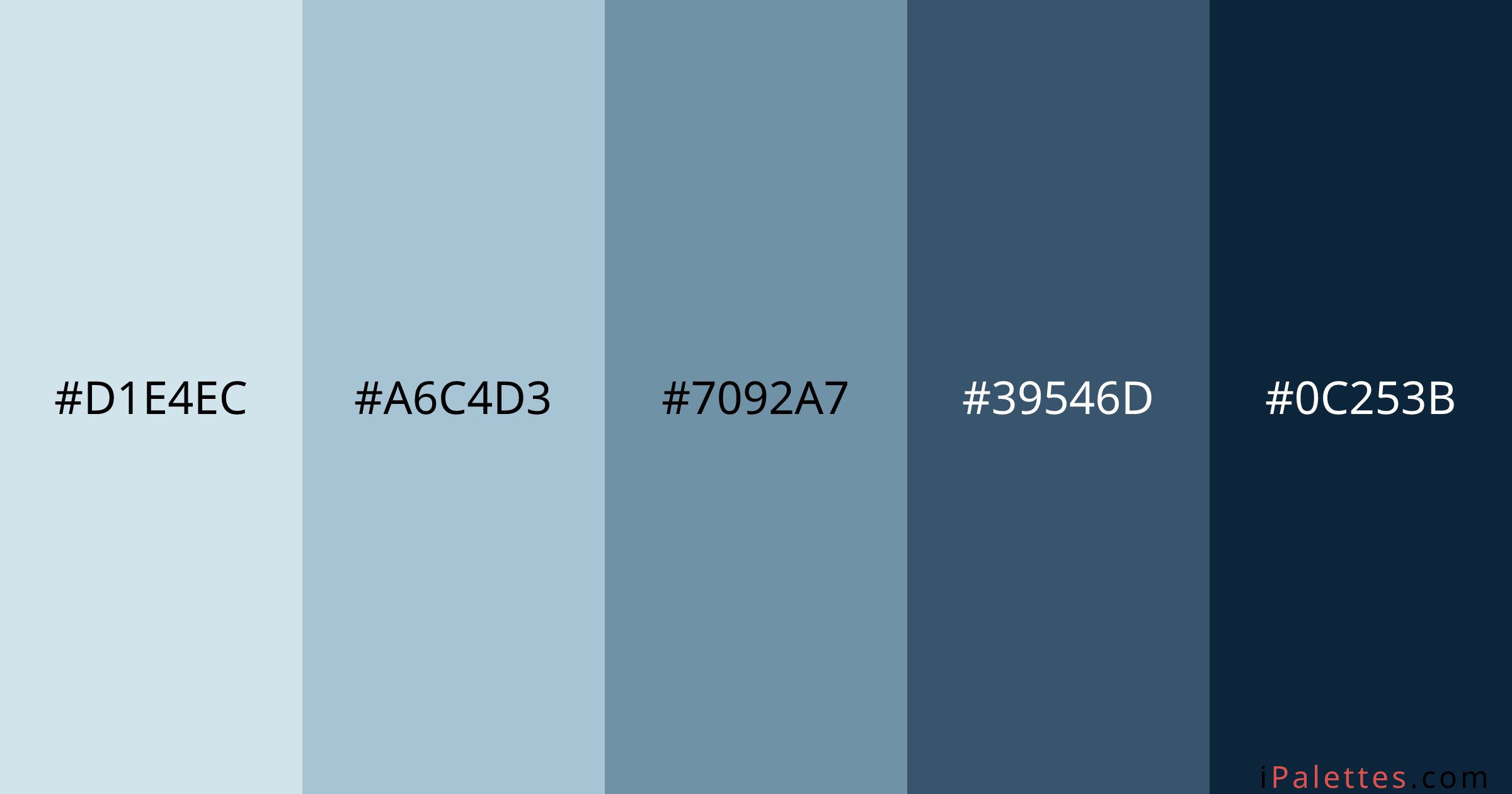 Sherwin williams krypton Color Palette and colors #D1E4EC #A6C4D3 ...