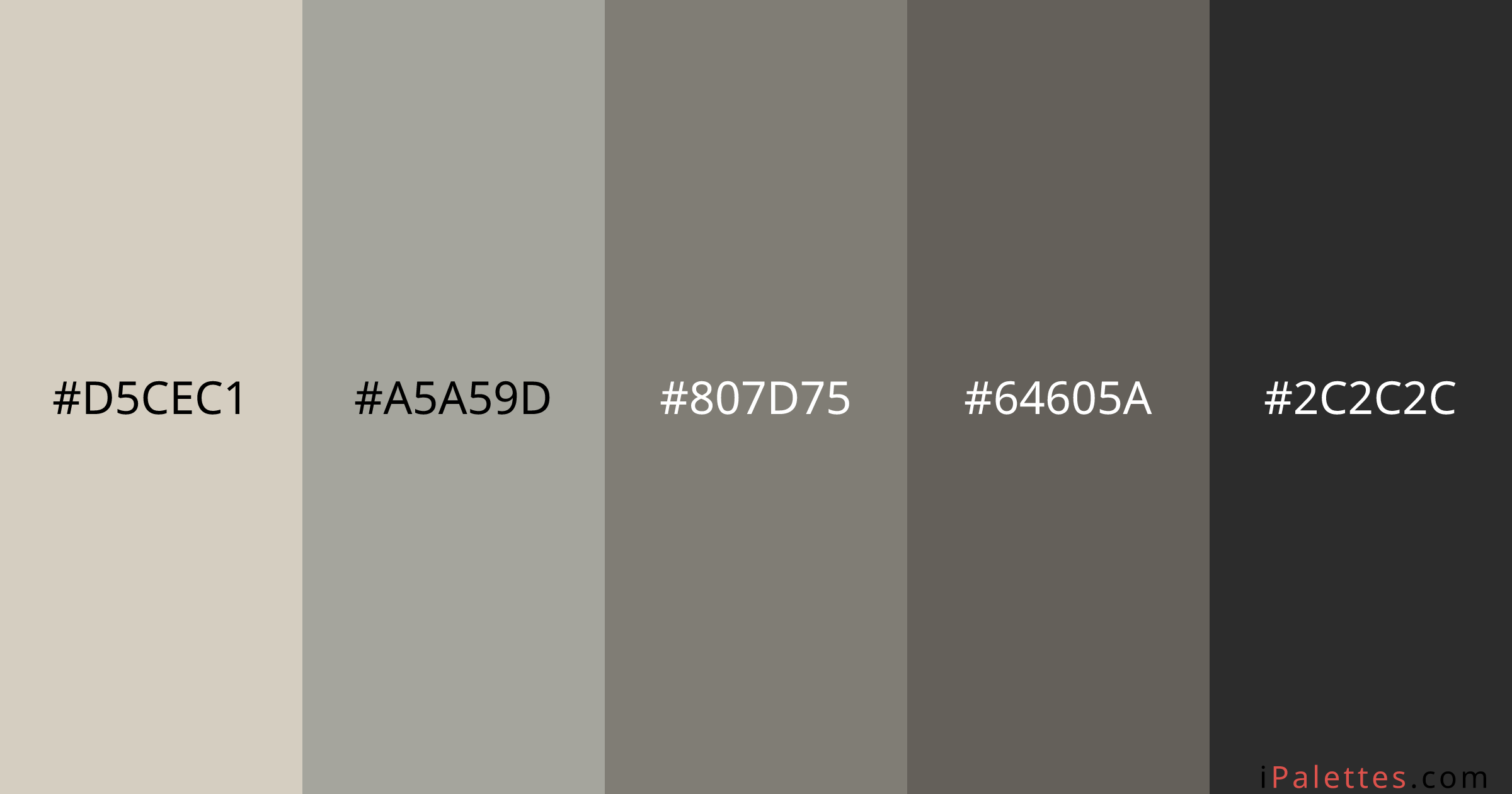 Folklore taylor swift Color Palette and colors #D5CEC1 #A5A59D #807D75 ...