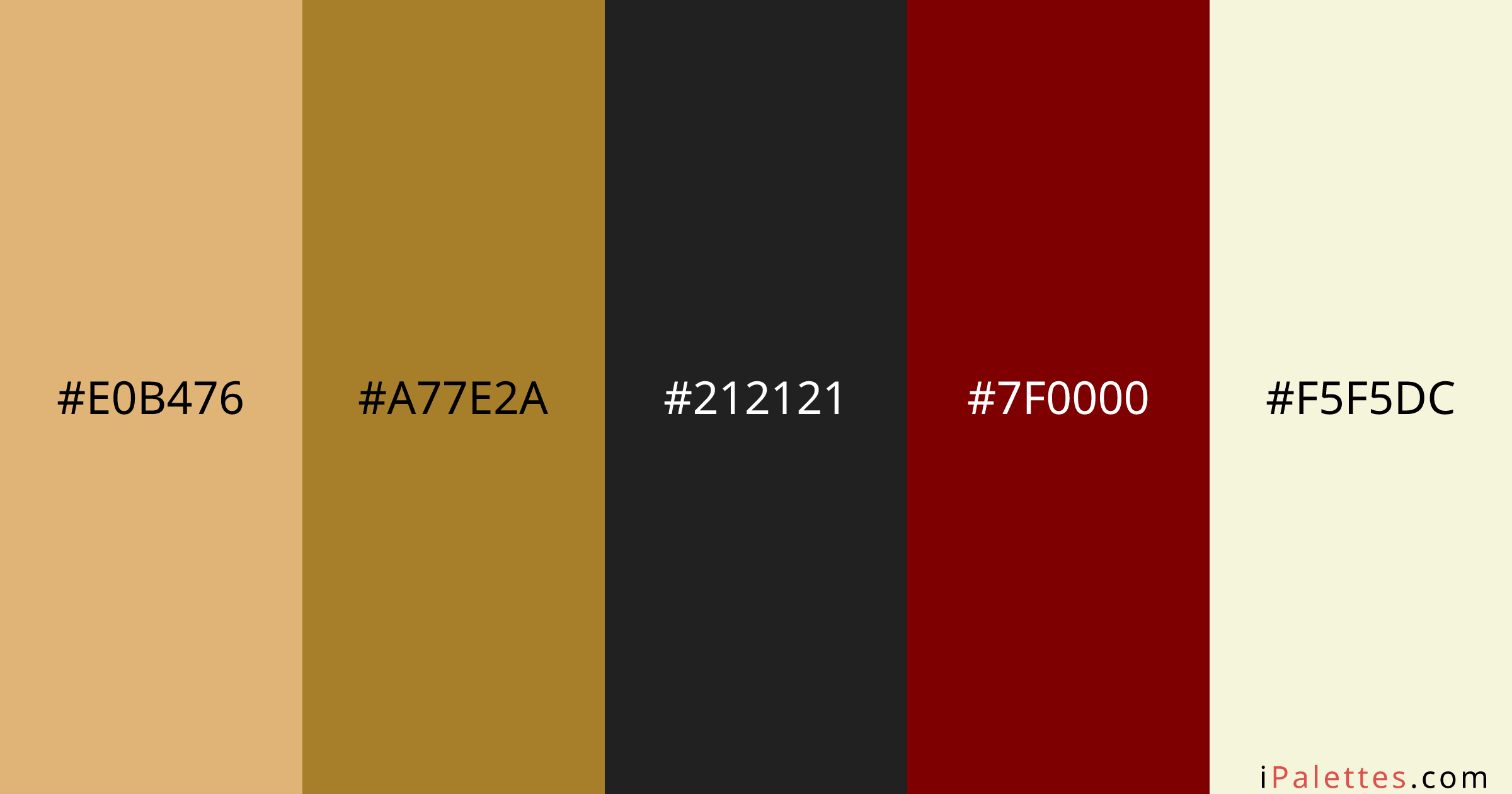 One Piece Crocodile Color Palette and colors #E0B476 #A77E2A #212121 ...