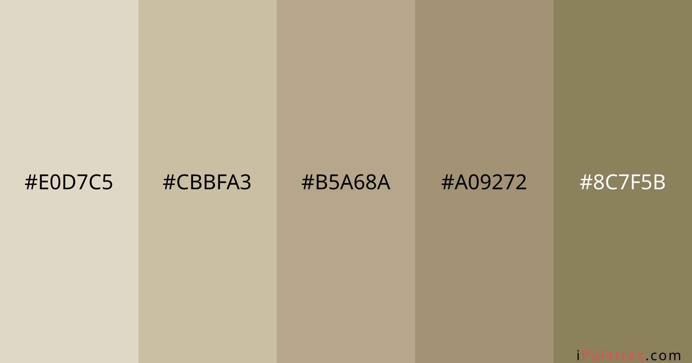 Sherwin williams macadamia Color Palette and colors #E0D7C5 #CBBFA3 # ...