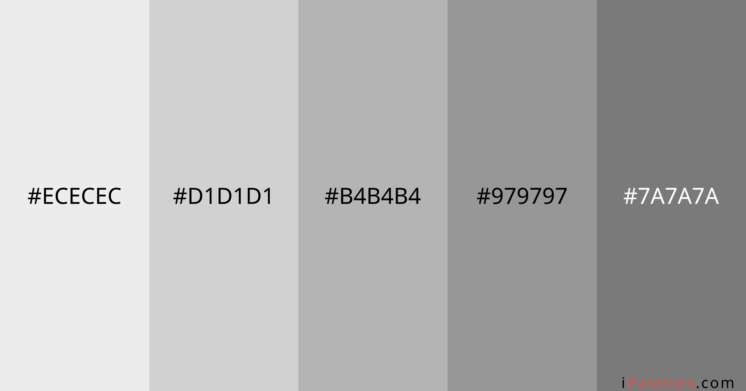 Sherwin williams passive grey Color Palette and colors #ECECEC #D1D1D1 ...
