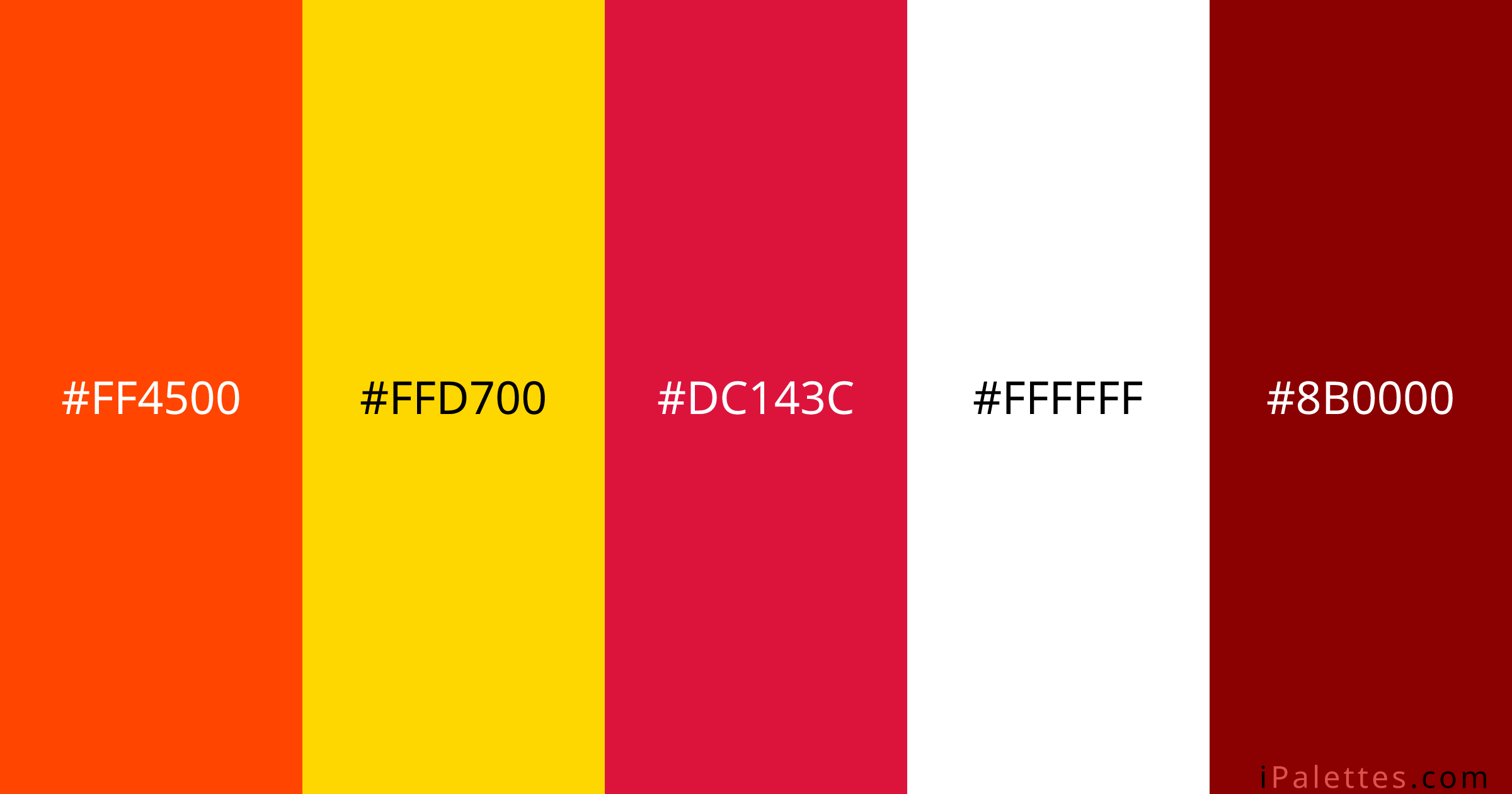 Marvel rivals human-torch Color Palette and colors #FF4500 #FFD700 # ...