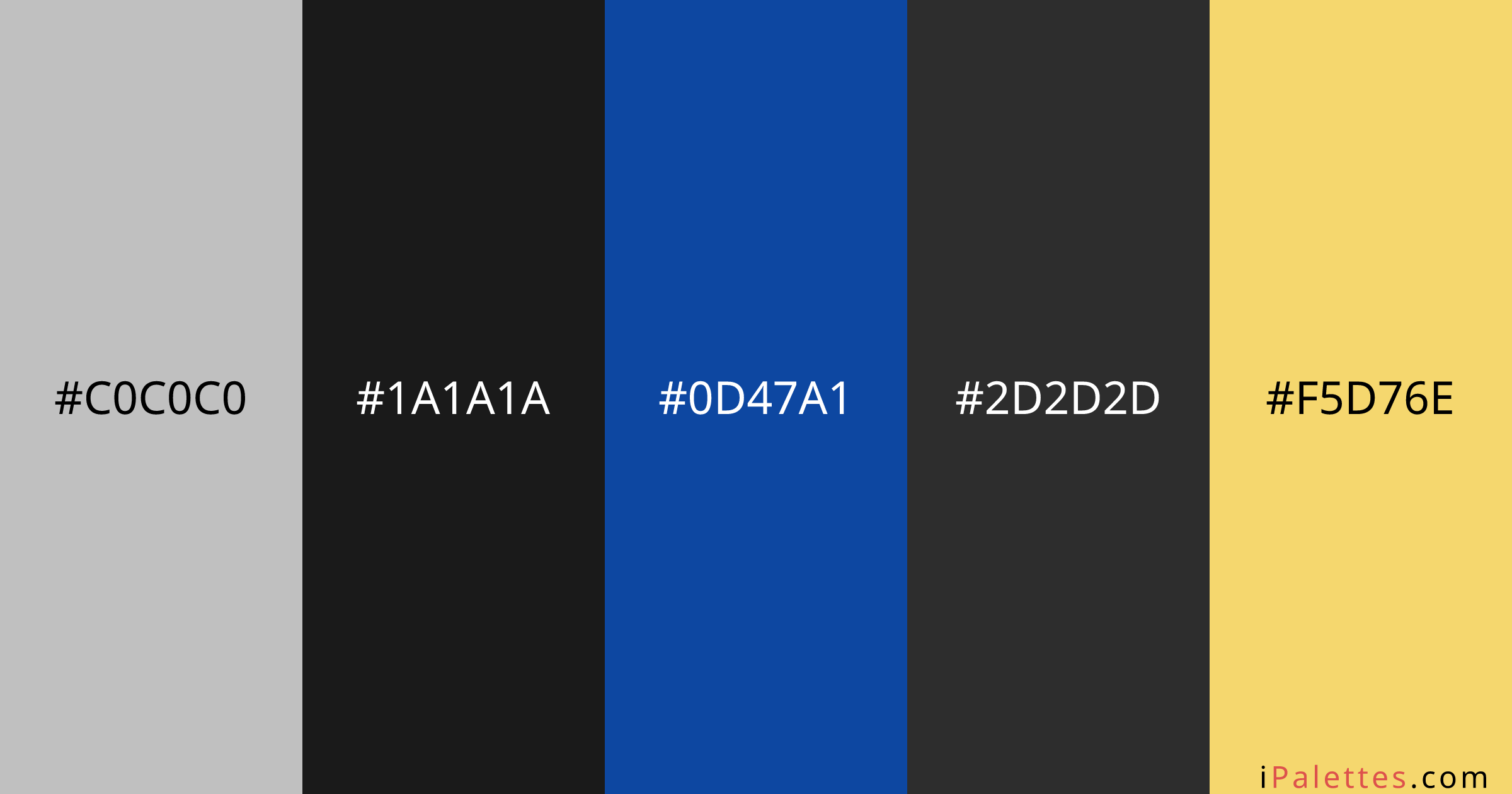 IPhone 15 Pro Max 256GB Color Palette and colors #c0c0c0 #1a1a1a ...