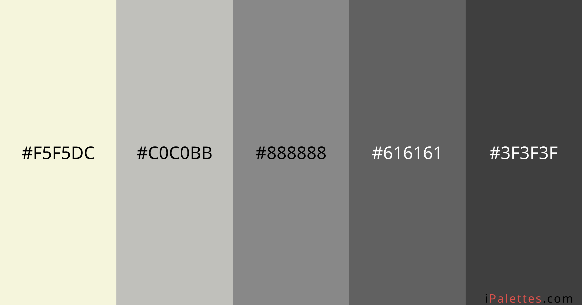 Neutral palette Color Palette and colors #f5f5dc #c0c0bb #888888 ...