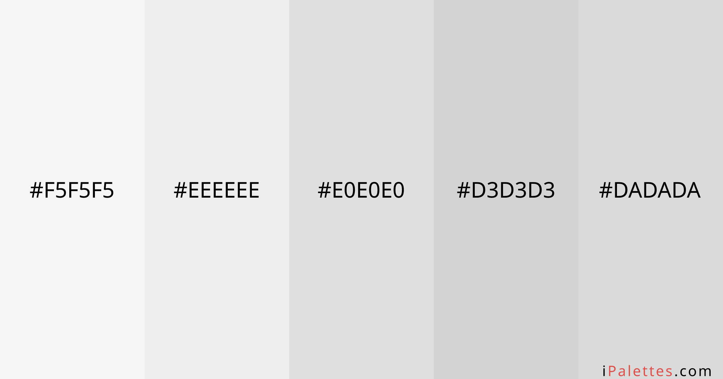 Background color Color Palette and colors #f5f5f5 #eeeeee #e0e0e0 # ...