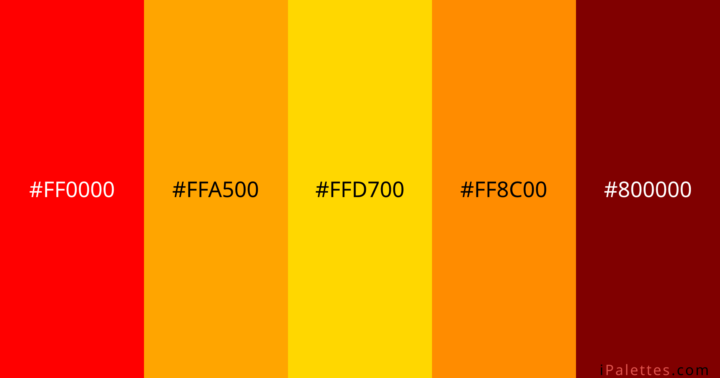 Fire alarm system Color Palette and colors #ff0000 #ffa500 #ffd700 # ...