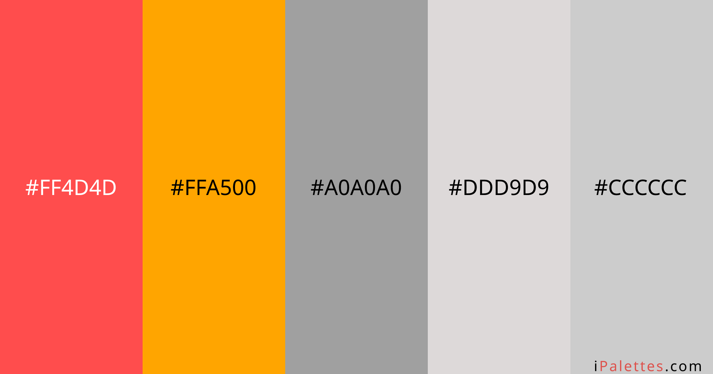 Dumb idiot github Color Palette and colors #ff4d4d #ffa500 #a0a0a0 # ...